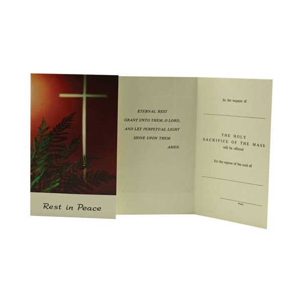English Mass Offering Cards